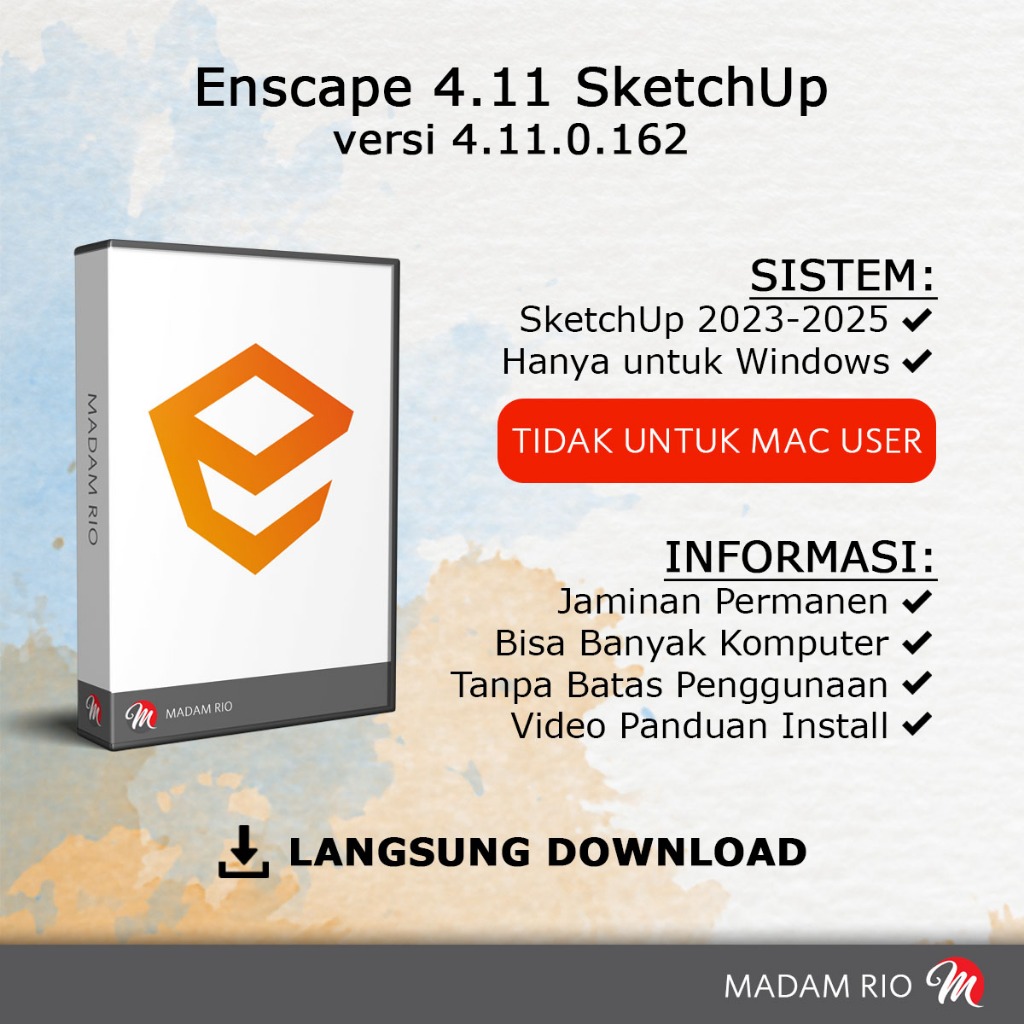 Jual Enscape 4.11 versi 4.11.0.162 atau Enscape 3D Plugin SketchUp ...