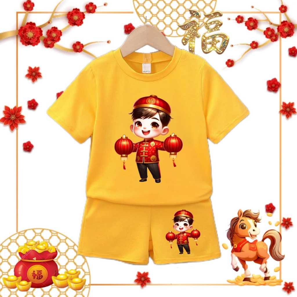 Jual KOI - SETELAN ANAK COWOK & CEWEK IMLEK 2026 /CNY YEAR OF HORSE ...