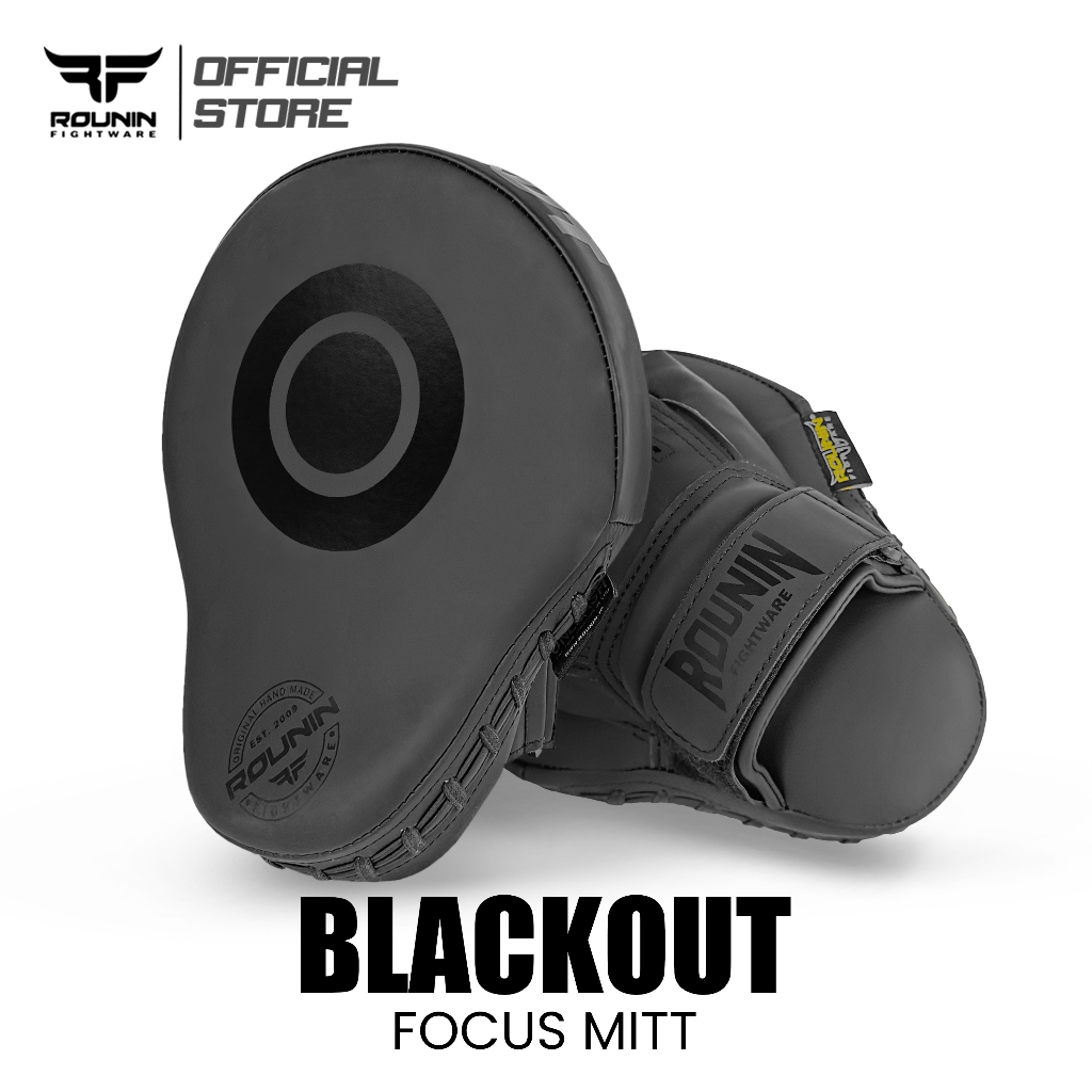 Jual Rounin Fightware focus mitt / focus pad / punching pad Blackout ...
