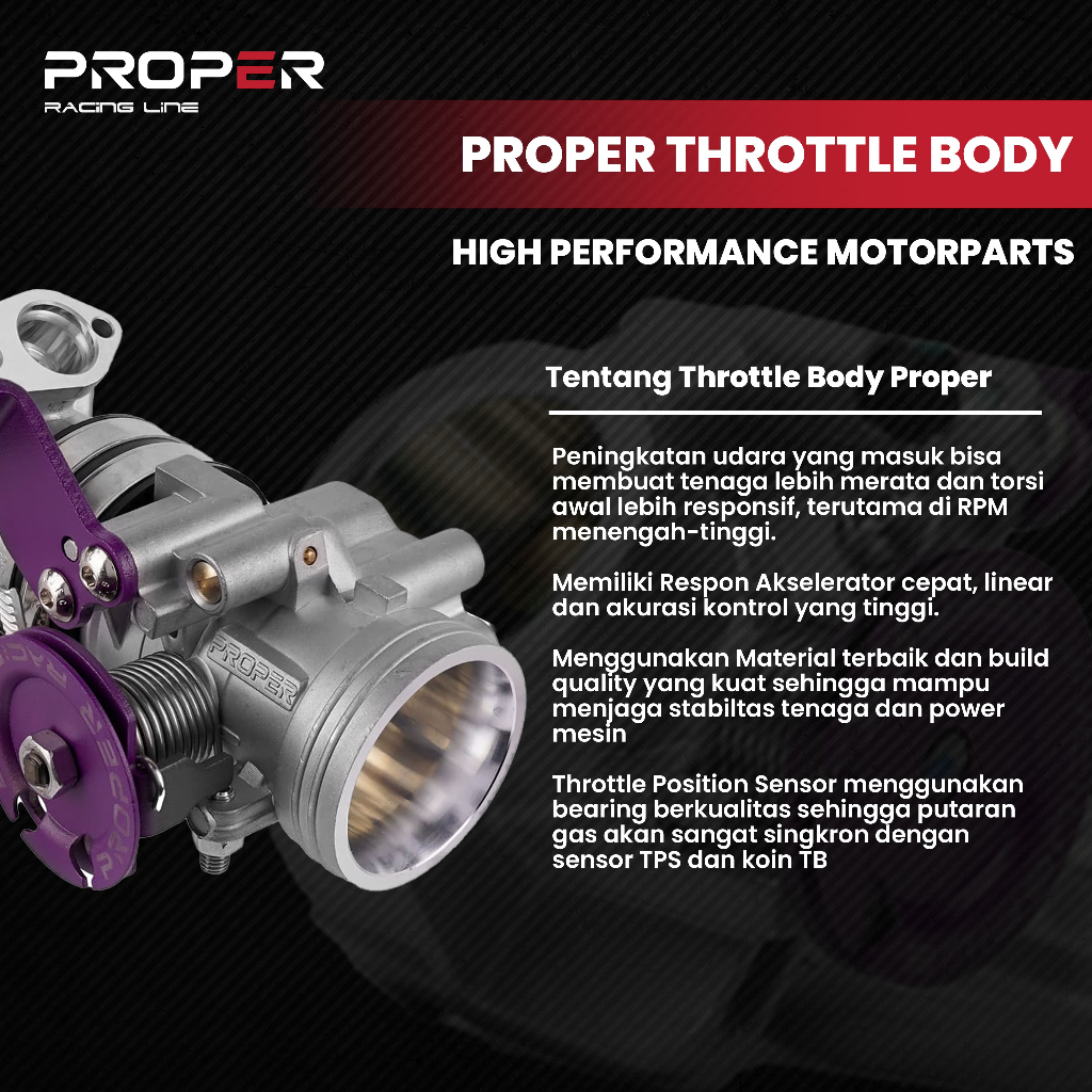 Jual PAKETAN THORTTLE BODY + TPS HONDA SONIC 150 28MM-/ 30MM-/ 32MM-/ 34MM-/ 36MM-/ 38MM-/ 40MM ...