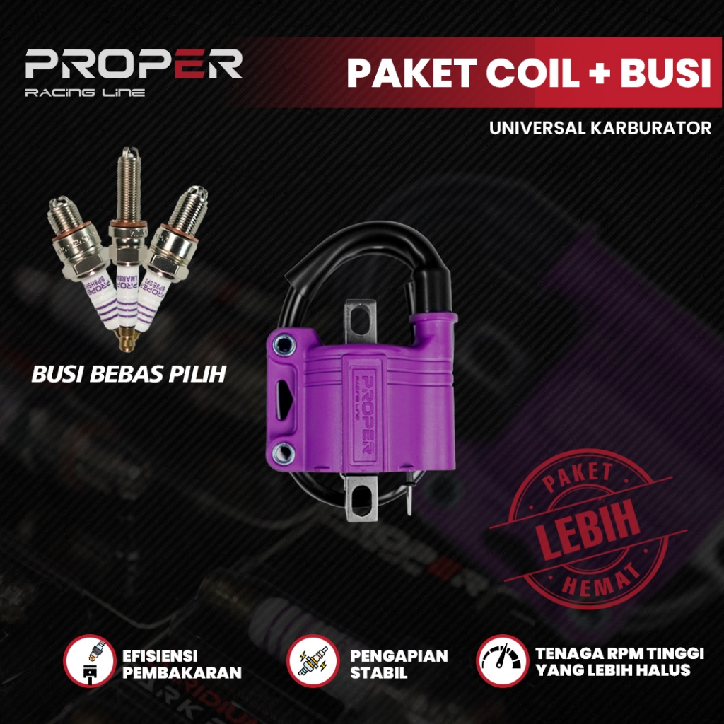 Jual PAKET KOIL IGNATION COIL MOTOR INJECTION DAN CARBU UNIVERSAL ...