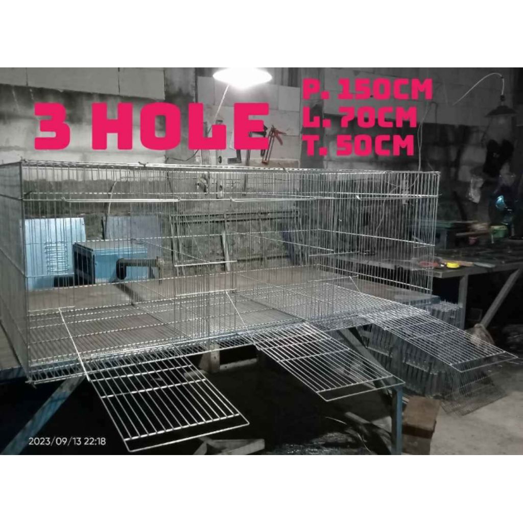 Jual Kandang kelinci indukan 3hole 150x70x50 | Shopee Indonesia
