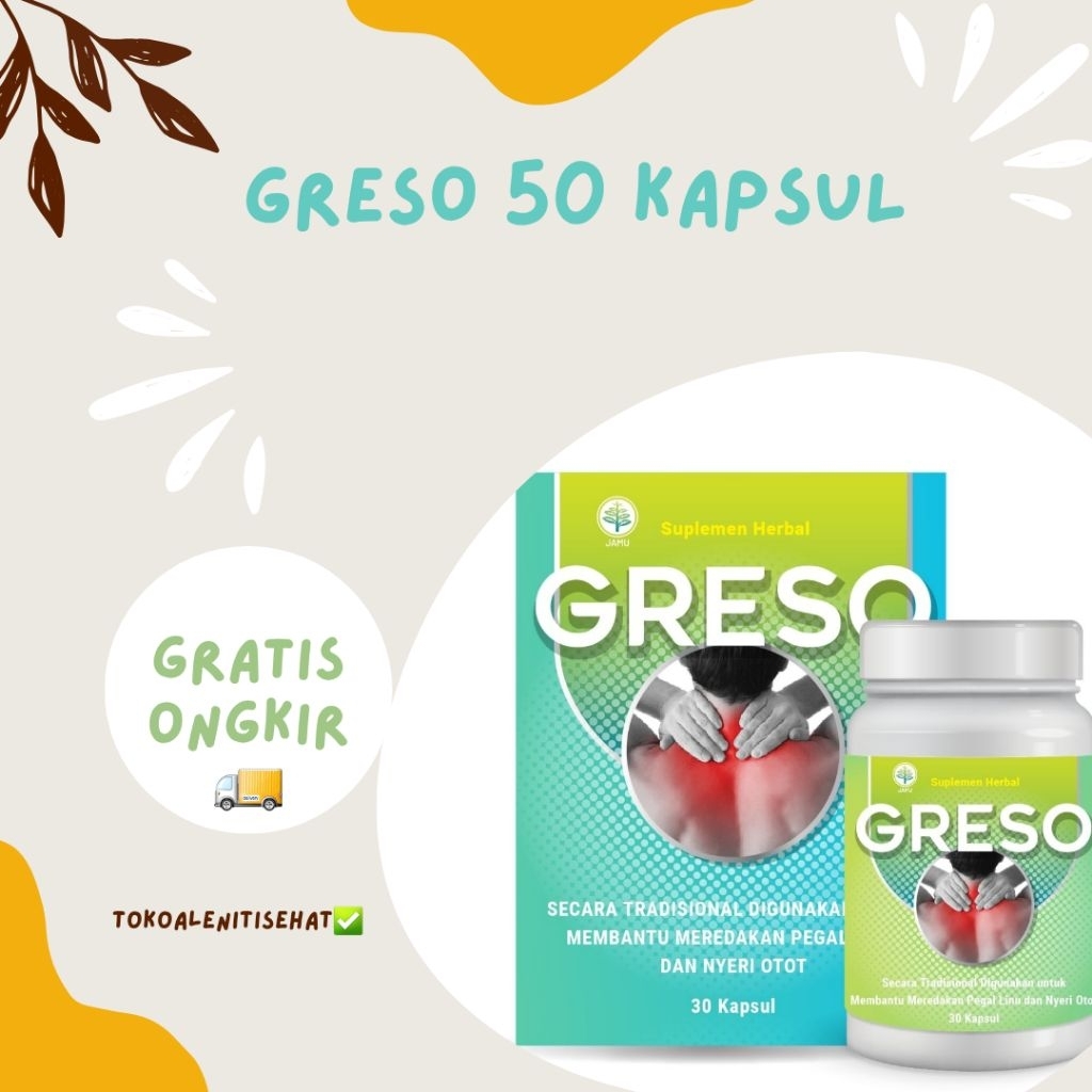 Jual GRESO 50 KAPSUL (PEGEL LINU) | Shopee Indonesia