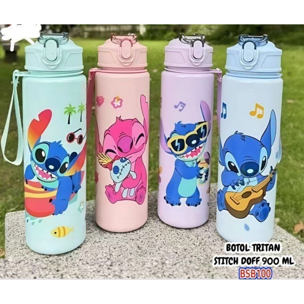 Jual BOTOL MINUM STITCH VIRAL / BOTOL VIRAL / Botol Viral Bening Botol ...
