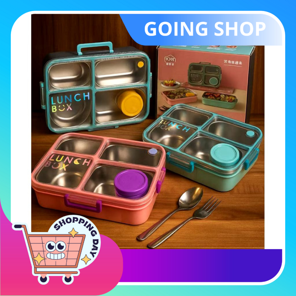 Jual [ GS ] Lunch Box Kotak Makan Stainless Steel Sus 304 Tempat Saus ...