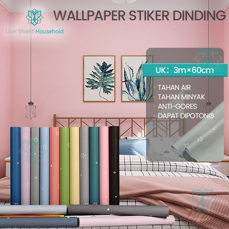 Jual Wallpaper Stiker Dinding 3Meter*60cm 0.3mm Wall Sticker Ruang ...