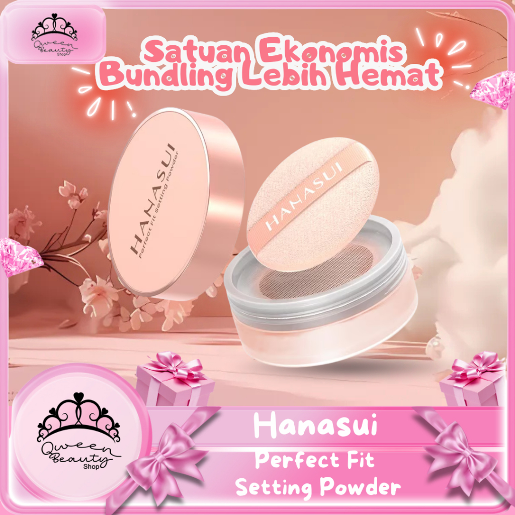 Jual (ADA BUNDLING ) Hanasui Perfect Fit Setting Powder | Shopee Indonesia