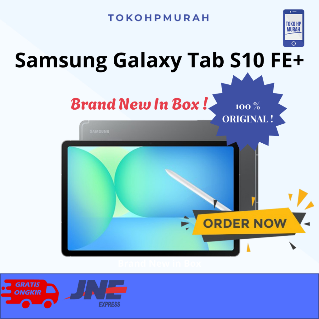 Jual Samsung Galaxy Tab S10 FE+ (Plus) 5G/WiFi 12/256GB, Garansi SEIN ...