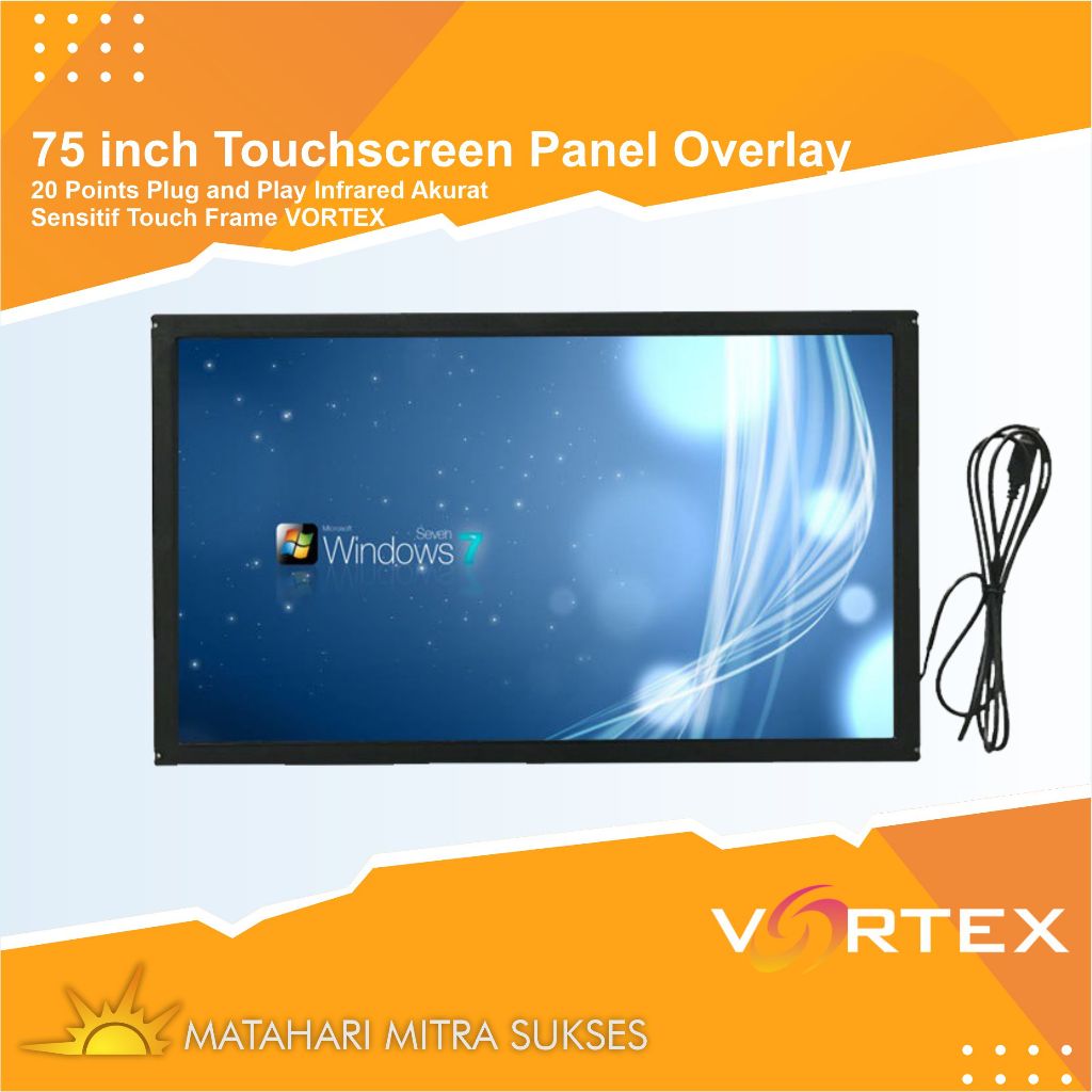 Jual 75 inch Touchscreen Panel Overlay 20 Points Plug and Play Infrared ...