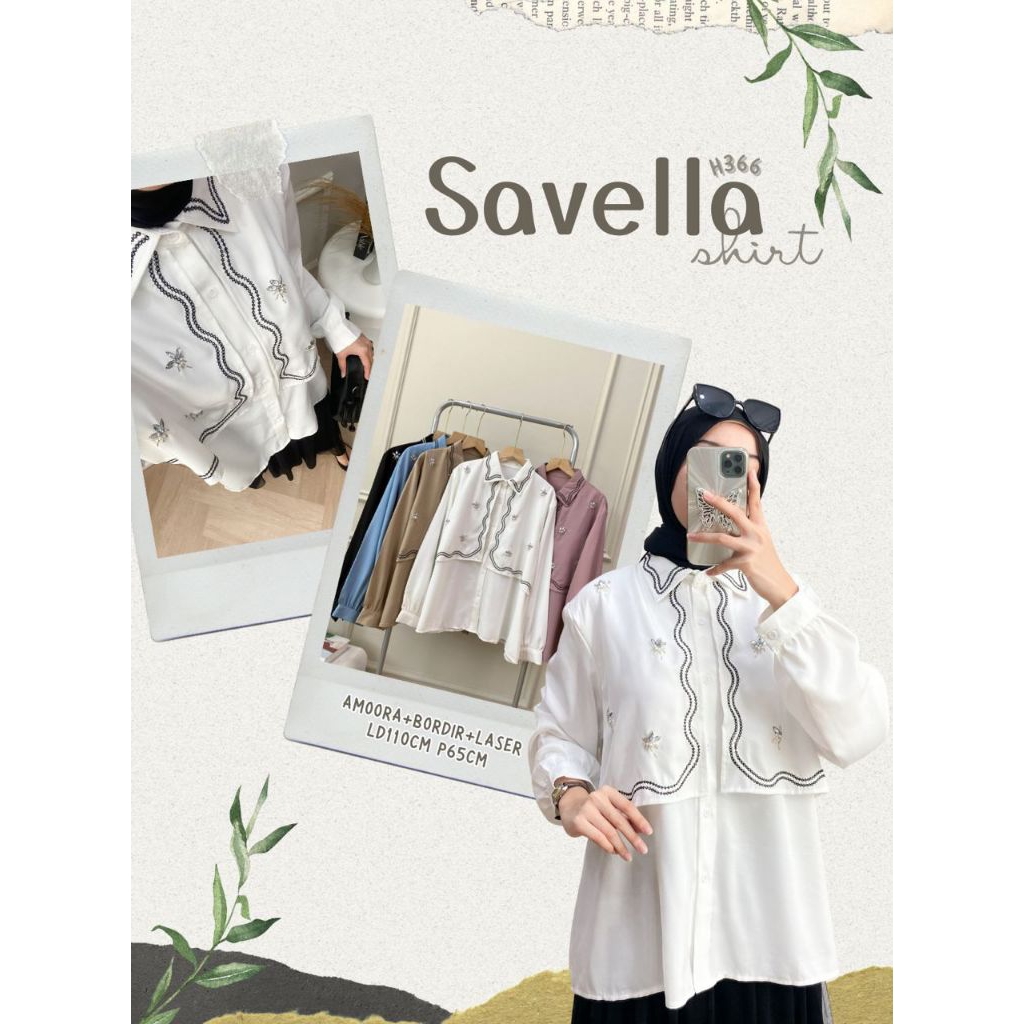 Jual Grosir Savella Shirt H366 bahan amoora Payet LD 110 | Shopee Indonesia