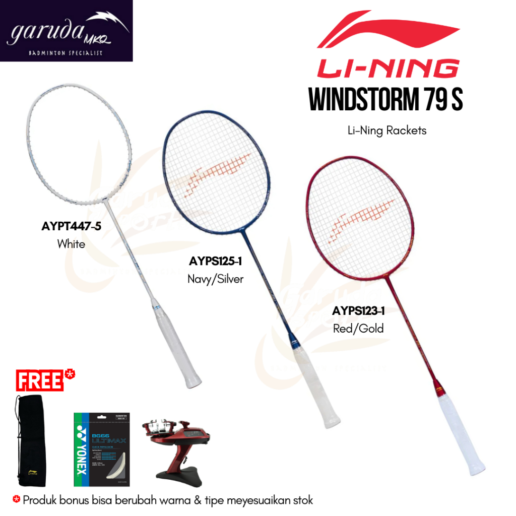 Jual Raket Badminton LINING WINDSTORM 79S / WINDSTORM 79 S / Lining WS ...
