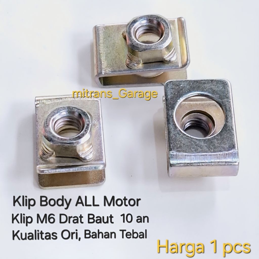 Jual Klip Body M6/Drat Baut 10 an,Klip All Body Motor Universal Detail ...