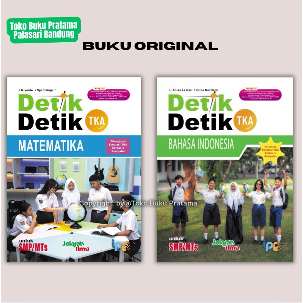 Jual Detik-Detik TKA SMP/MTS 2026 Matematika,Indonesia Tes Kemampuan ...