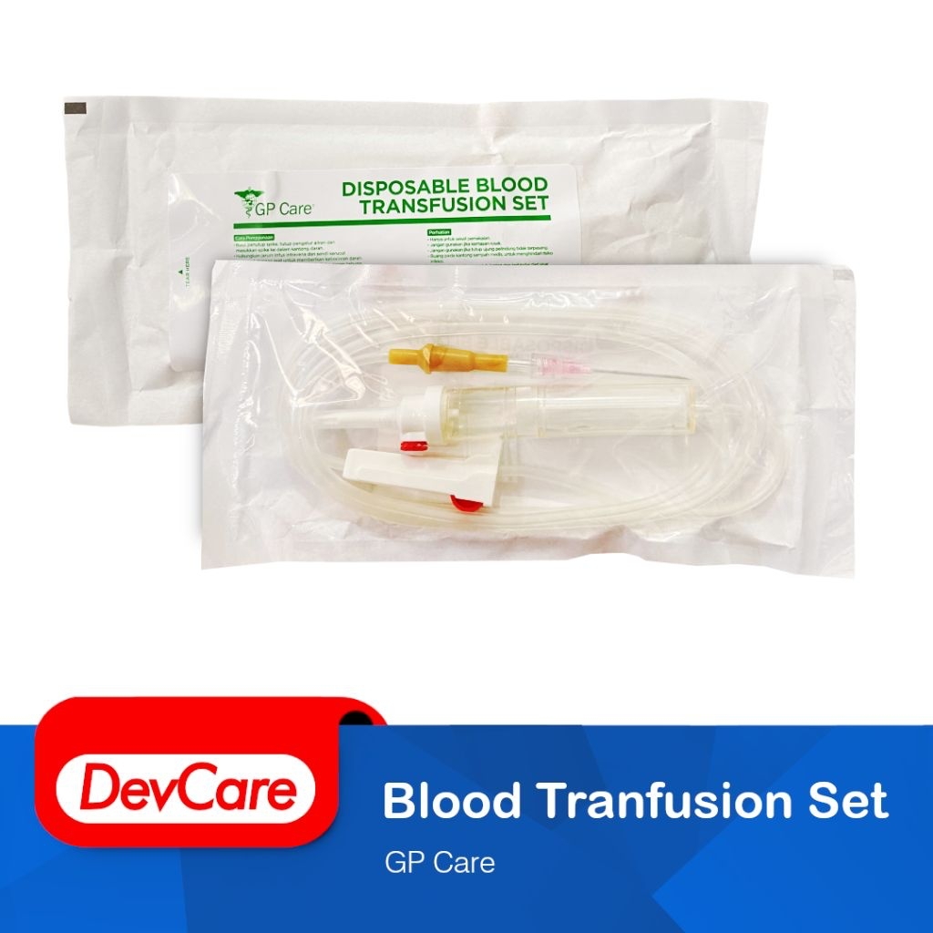 Jual Blood Set GP CARE Selang Transfusi Darah Steril Disposable ...