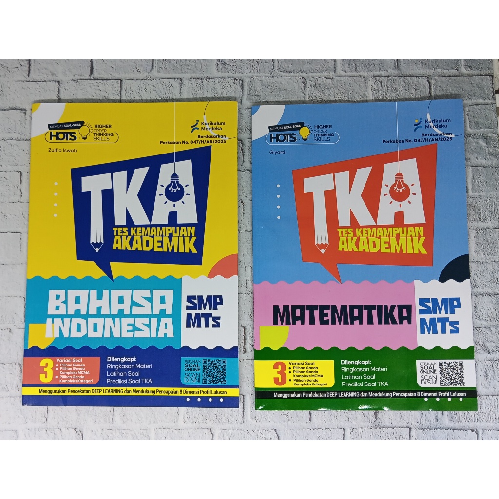 Jual TKA Tes Kemampuan Akademik SMP MTs Kurikulum Merdeka | Shopee ...