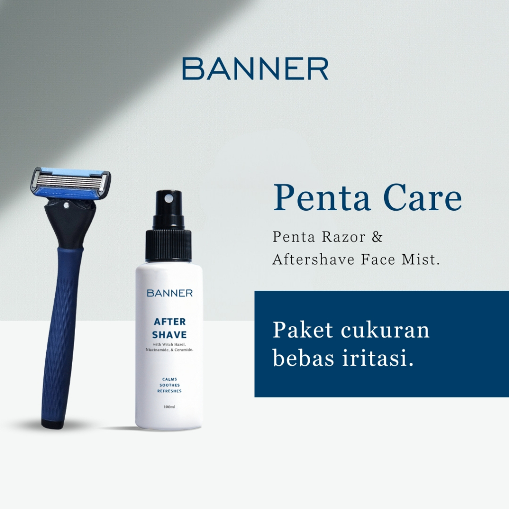 Jual Banner Penta Care (Paket Cukuran Bebas Iritasi - Pencukur Kumis ...
