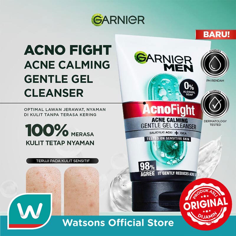 Jual Garnier Men AcnoFight Acne Calming Gentle Low PH Gel Cleanser ...