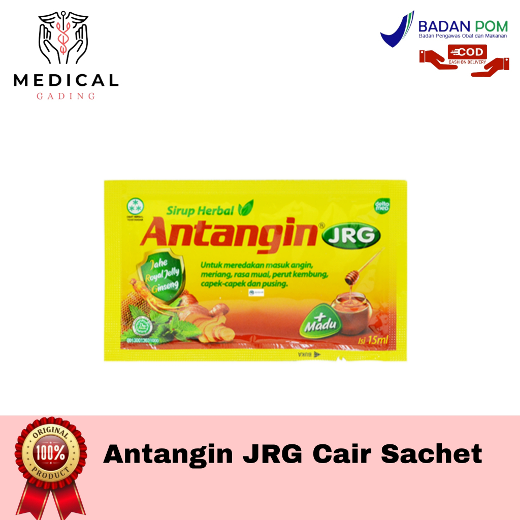 Jual Antangin JRG Cair Sachet Sirup Herbal Jahe Ginseng | Shopee Indonesia