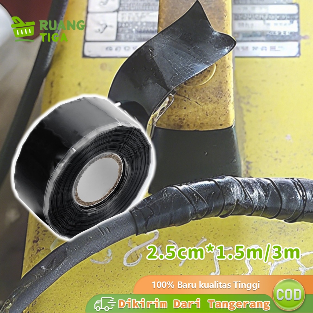 Jual 1.5m 3m Lakban Penambal Lakban Isolasi Pipa Anti Bocor Waterproof ...