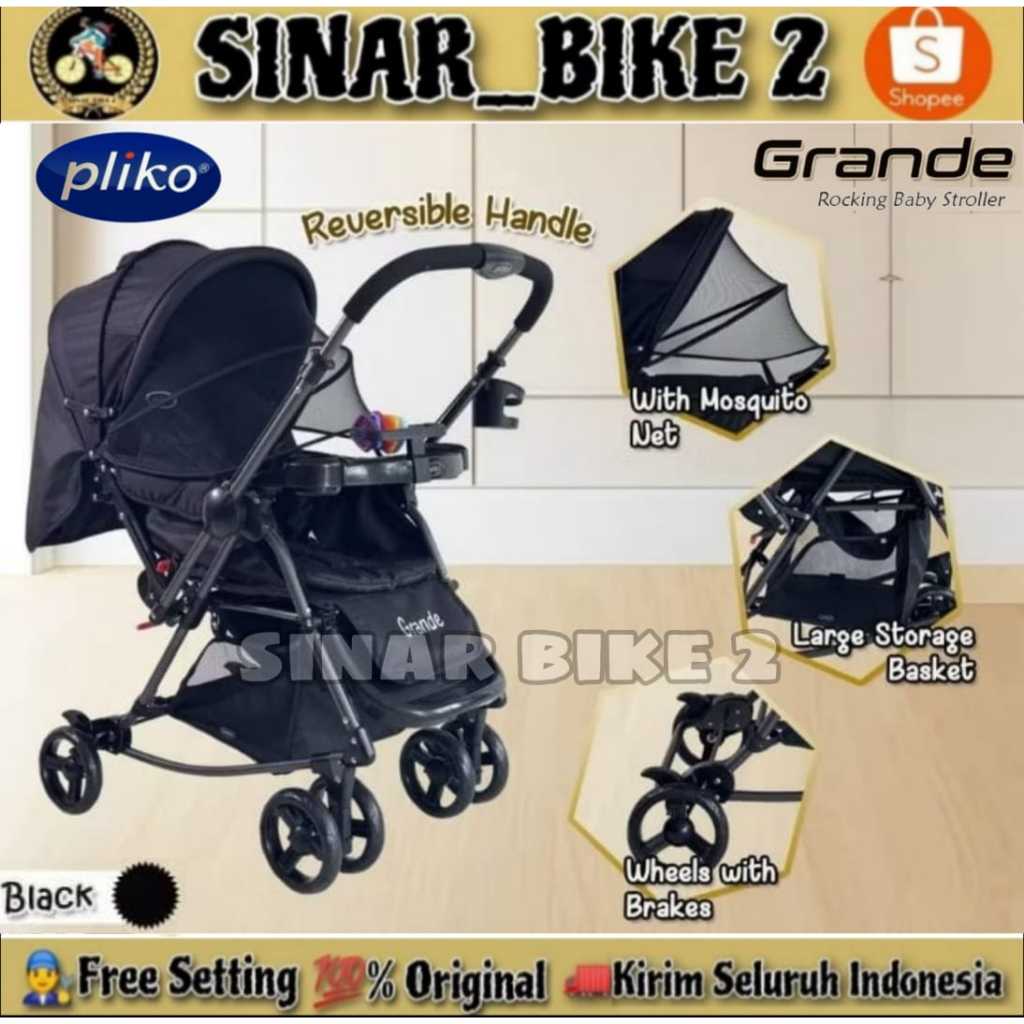 Jual Stroller Pliko BS570 Aston // PLIKO GRANDE 268R // PLIKO GRANDE BS ...