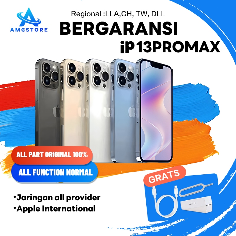Jual IP 13 PRO MAX Second Normal 128GB 256GB 512GB Inter Fulset Mulus ...