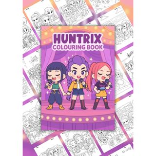 Jual Lembar Mewarnai Anak KPOP Demon Hunter Huntrix Mira Rumi Zoe - 25 ...