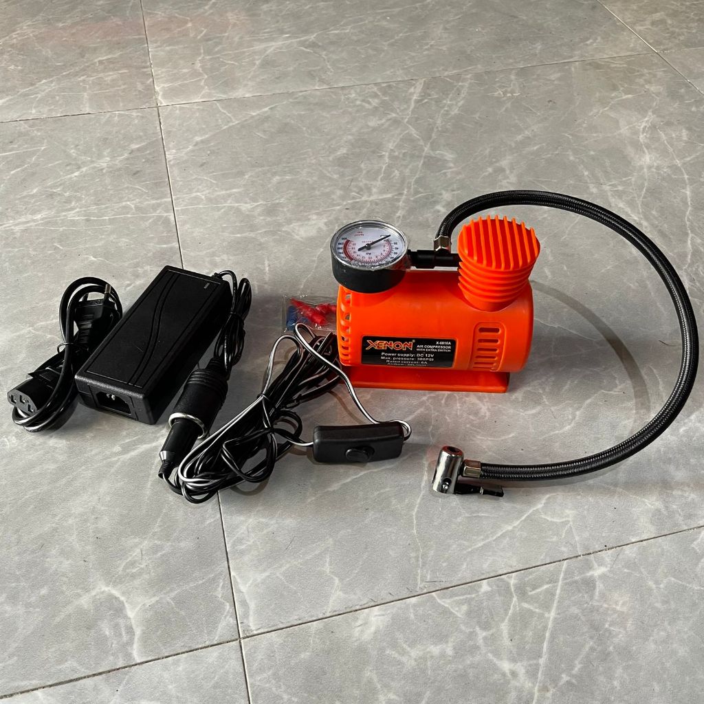 Jual PAKET XENON KOMPRESOR ANGIN MINI POMPA BAN Pompa Ban Elektrik ...