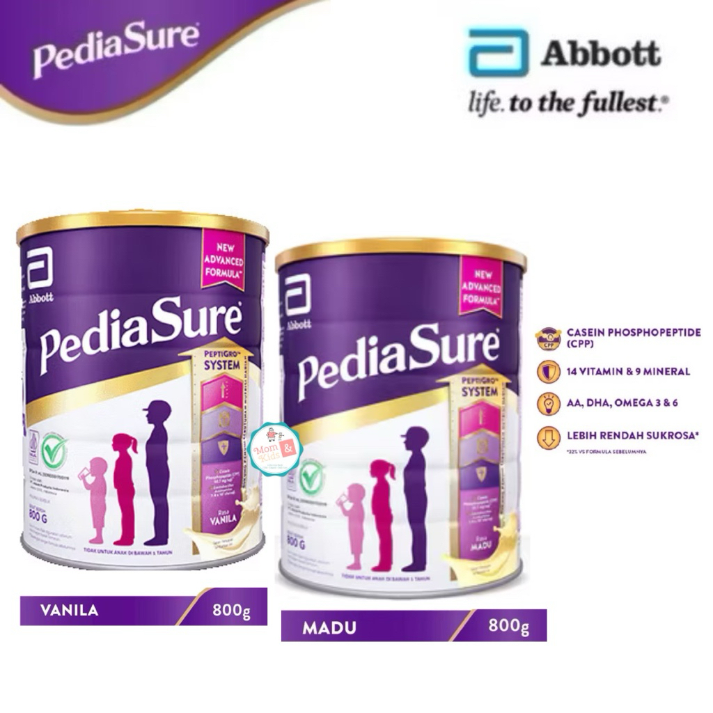 Jual PEDIASURE TRIPLESURE VANILA MADU COKLAT 800 GR | PEDIASURE ...