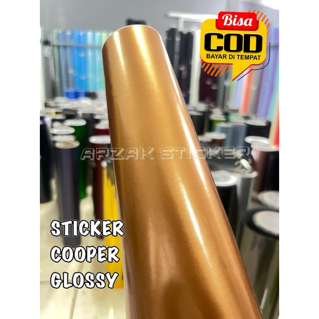 Jual Stiker Skotlet Cooper glossy / Sticker Motor Lebar 45cm | Shopee ...