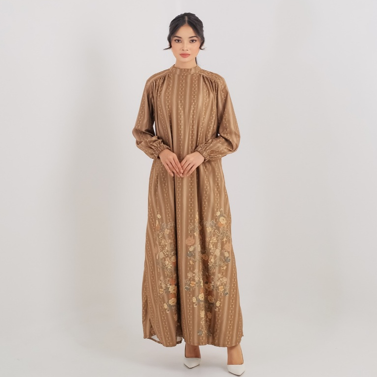 Jual Kamima - Botanica Series - Miraya Dress in Brown | Shopee Indonesia