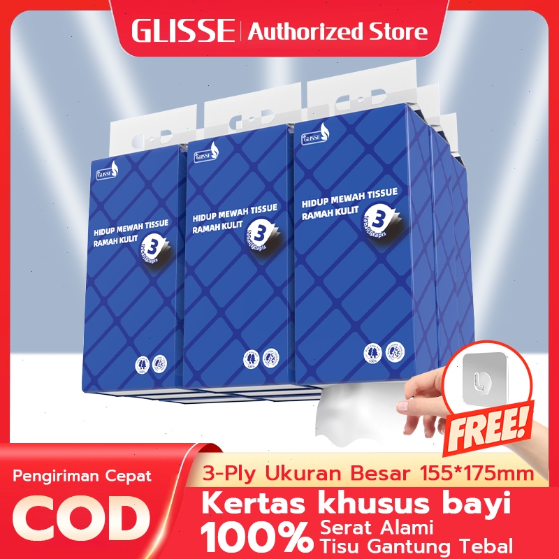 Jual Glisse Tisu Wajah Keluarga / Lembut dan Tebal / Pulp Kayu Asli ...