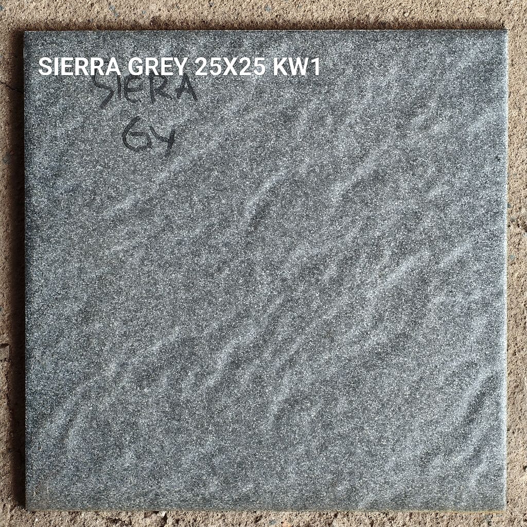 Jual Keramik Lantai Kamar Mandi 25x25 Sierra Motif Kasar KW1 | Shopee ...