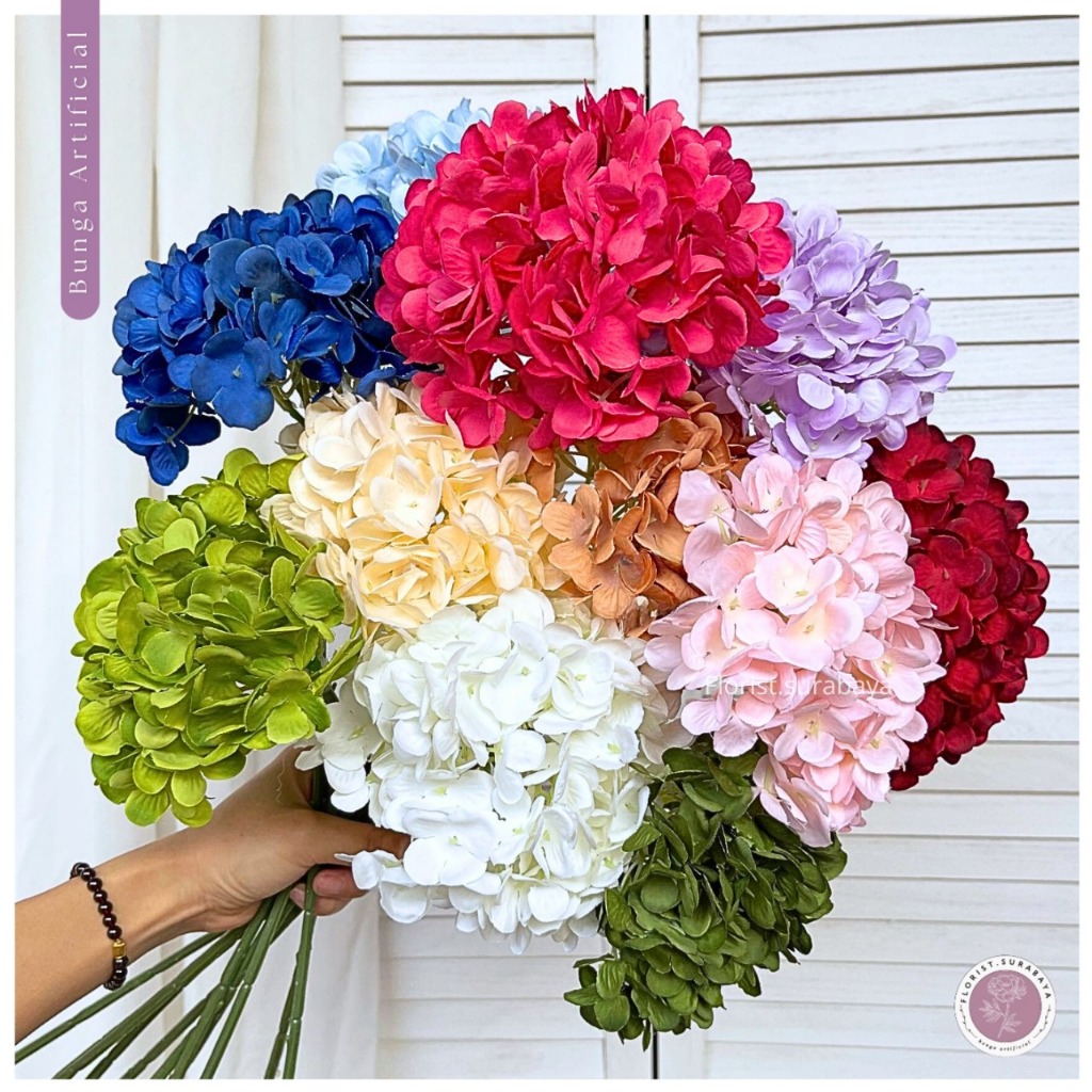 Jual Ready Bunga Hydrangea/Hortensia Tangkai Panjang Bunga Dekorasi ...