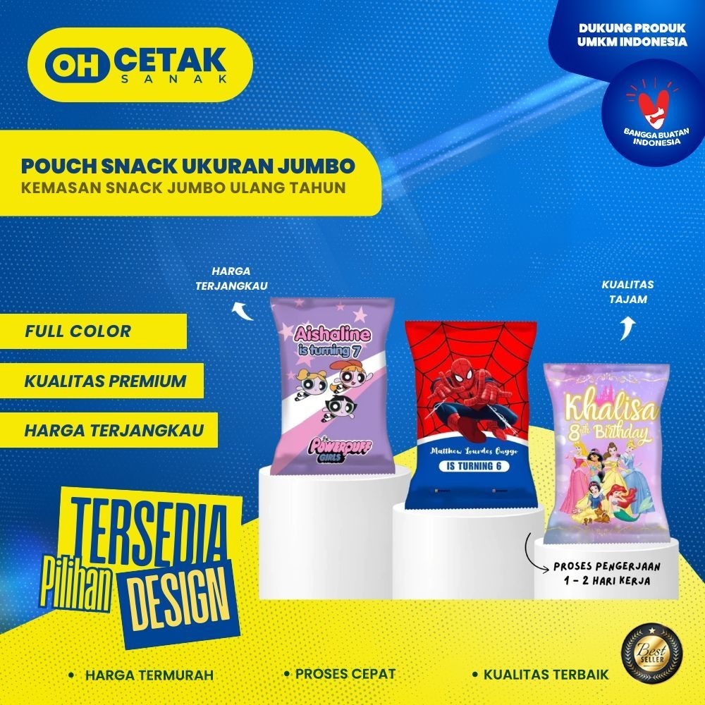 Jual POUCH SNACK CUSTOM FOTO KALIAN / AZAGI SNACK / HAMPERS ULANG TAHUN ...