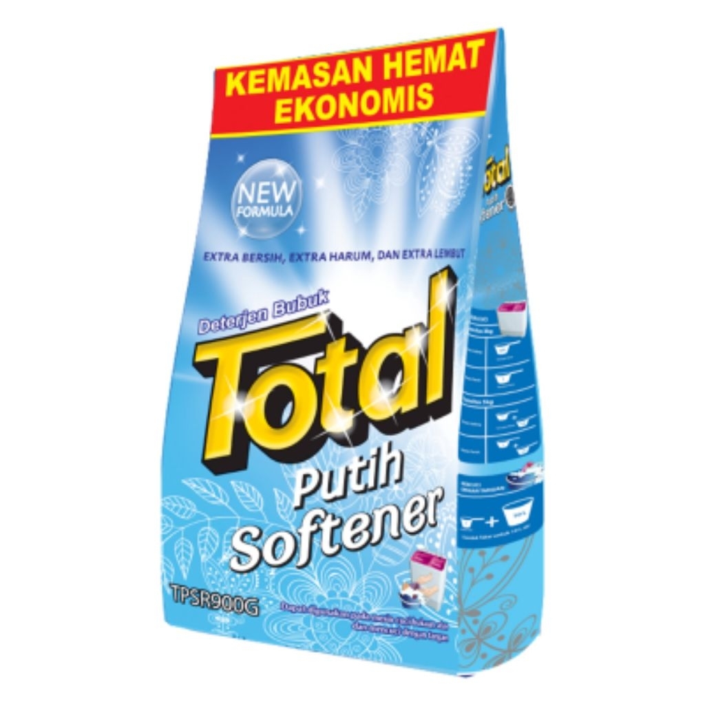 Jual deterjen bubuk pencuci pakaian total putih softener | Shopee Indonesia