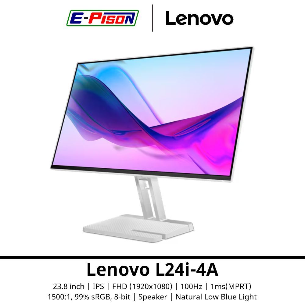 Jual LENOVO L24i-4A Monitor LED 24 inch IPS 99% sRGB 8-bit 100Hz HDMI ...