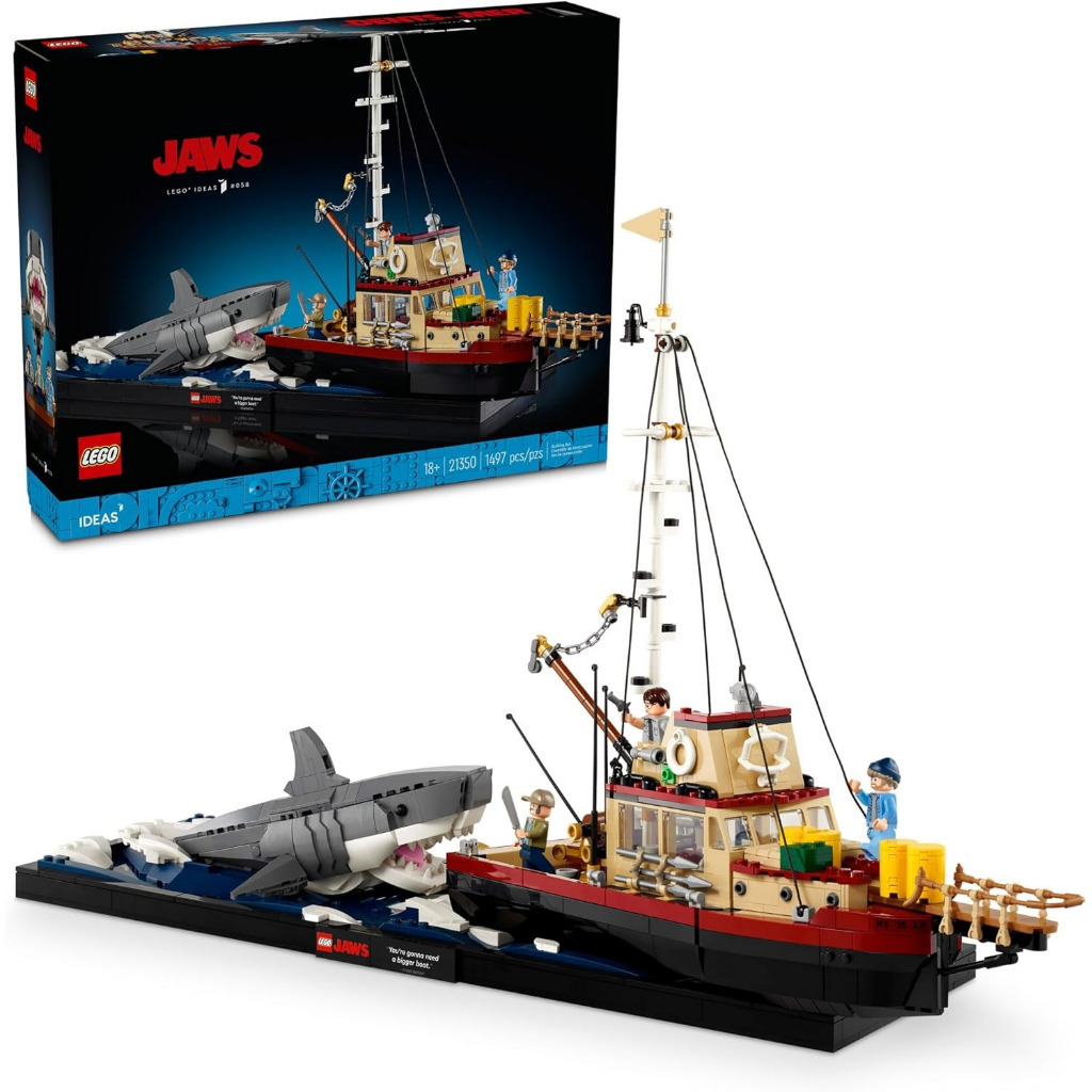 Jual LEGO Ideas Jaws Set - Diorama Kit for Fans of The Classic Movie ...