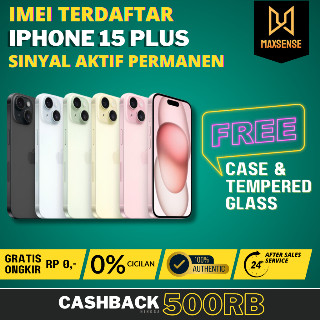 Jual iP 15 Plus 128GB 256GB 512GB Second Original Fullset Imei ...