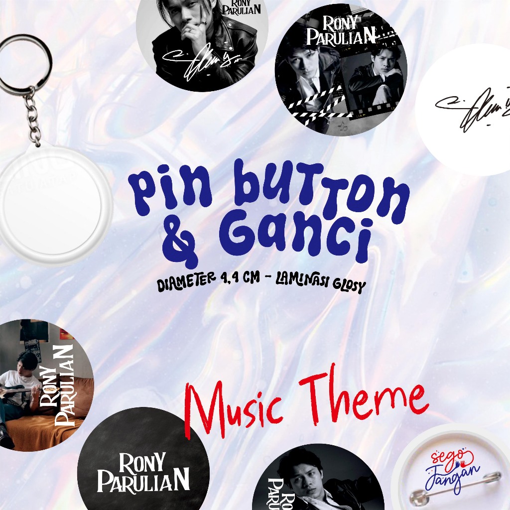 Jual PIN BUTTON RONY PARULIAN - GANCI - GANTUNGAN KUNCI | Shopee Indonesia