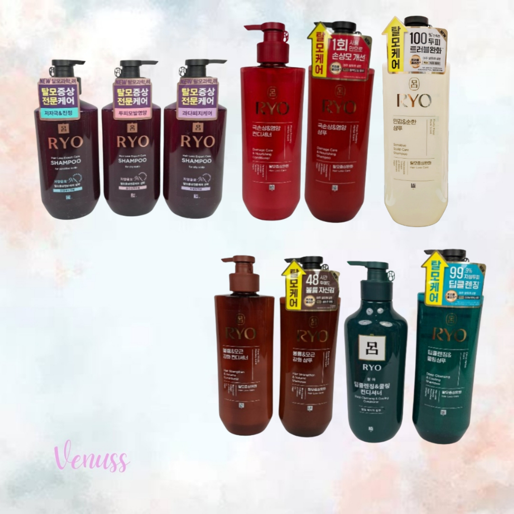 Jual Ryo jayangyunmo anti hair loss shampoo 400ml for oily | dry | weak ...