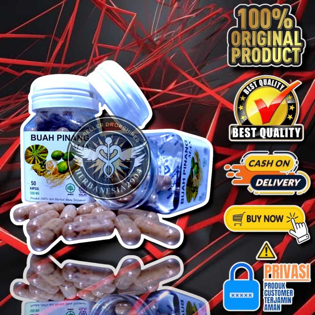 Jual Kapsul Buah Pinang Muda Kapsul Murni Berkhasiat Kemasan Baru ...