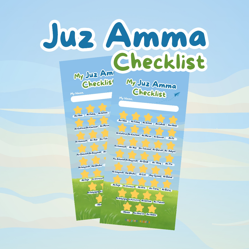 Jual Checklist Juz Amma | List Hafalan Juz Amma Anak | Shopee Indonesia