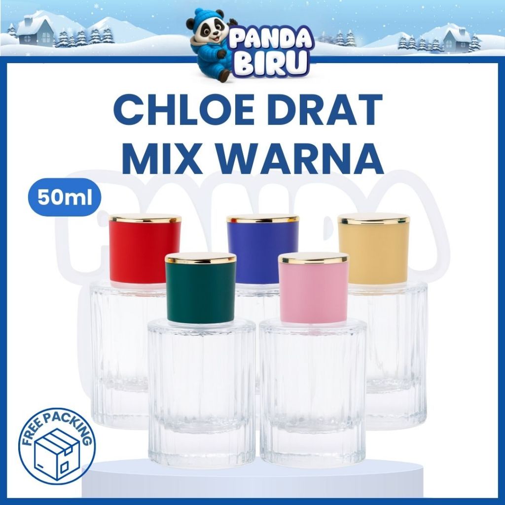 Jual Botol Parfum Chloe Drat Mix Warna 50ml - Botol Kaca Winyak Wangi ...