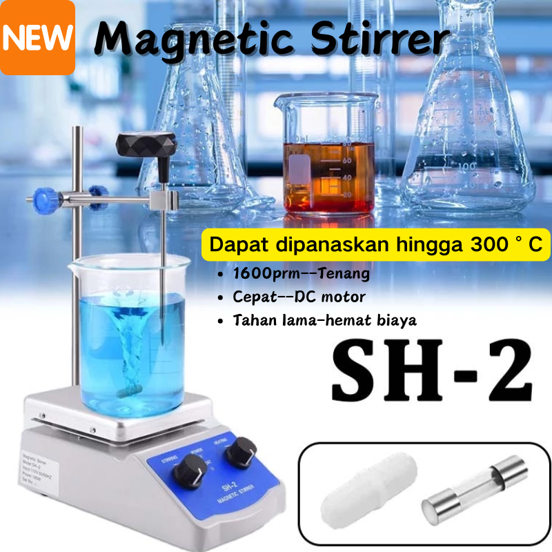 Jual Garansi 12 bulan Pengaduk Magnetik Piring Panas SH-2 Magnet ...