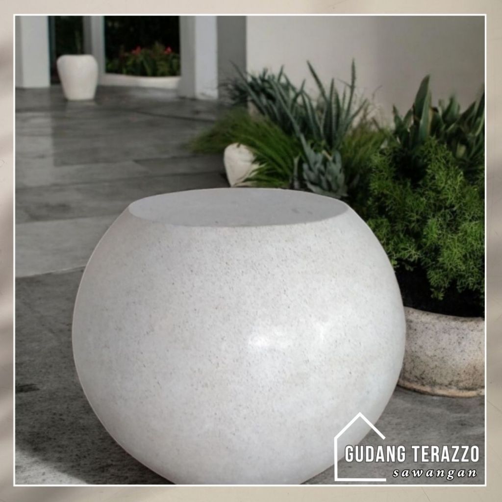 Jual Bangku Taman Bulat/ Bangku Taman Terazzo Bulat | Shopee Indonesia