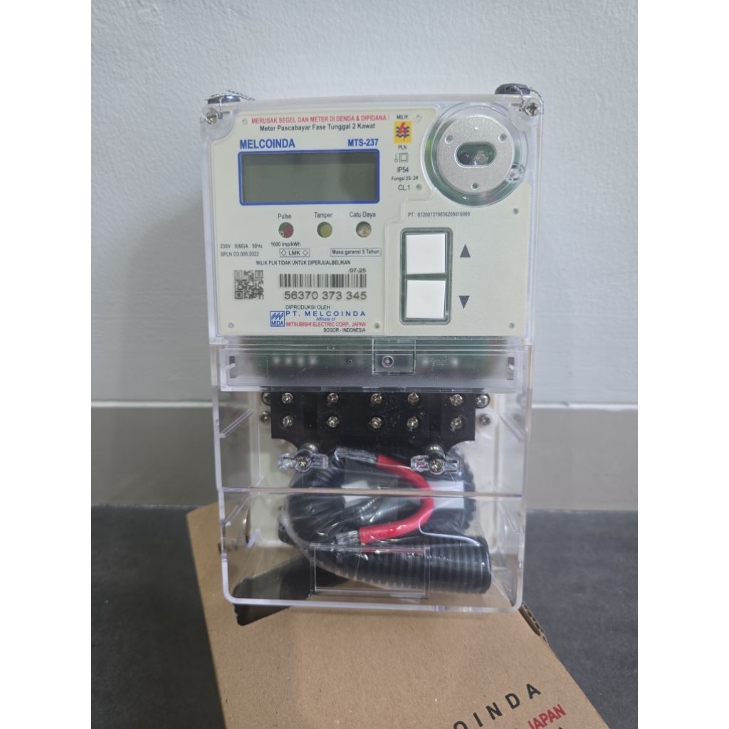 Jual KWH Meter 1phase Digital Pascabayar MELCOINDA 5(60)A MTS - 237 ...