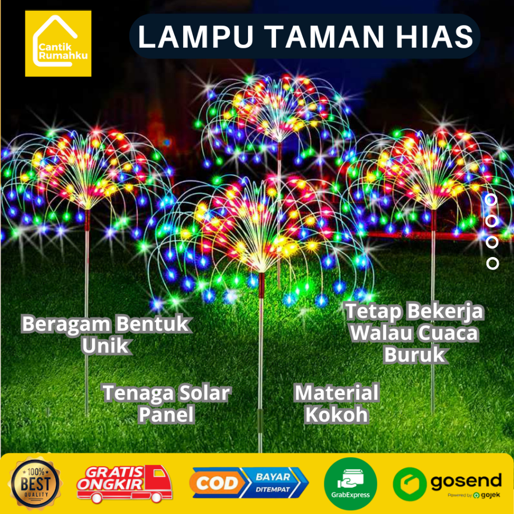 Jual Lampu Hias Taman LED Outdoor Motif Cetusan Api Waterproof Lights ...