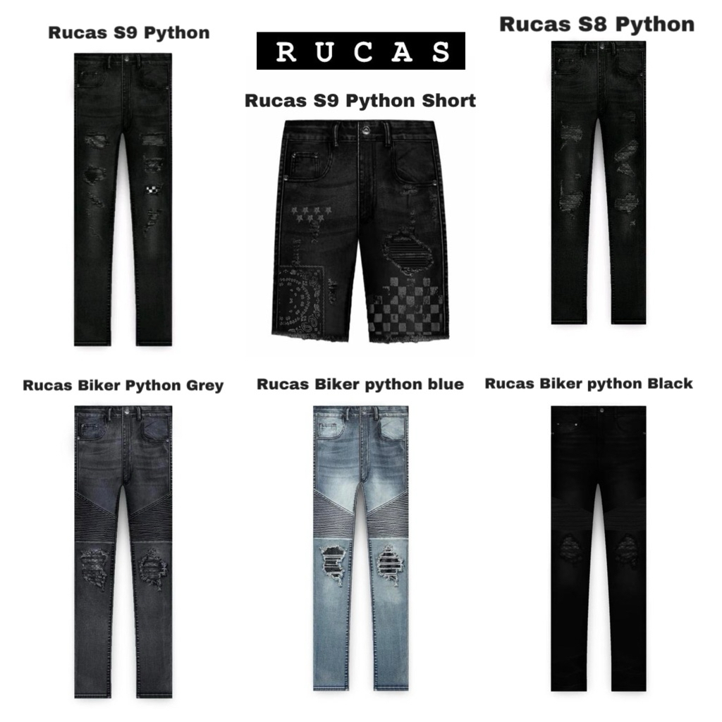 Jual (ORIGINAL) RUCAS JEANS SEASON 9 PYTHON / RUCAS JEANS SEASON 8 ...