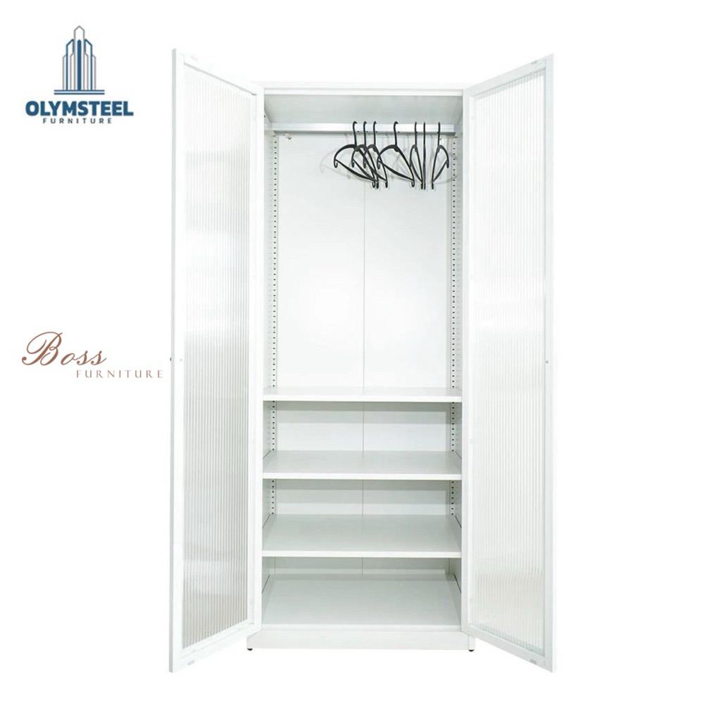Jual Lemari Pakaian Besi Minimalis Modern OSW WIMBLEDON 2P TK OLYMSTEEL | Shopee Indonesia