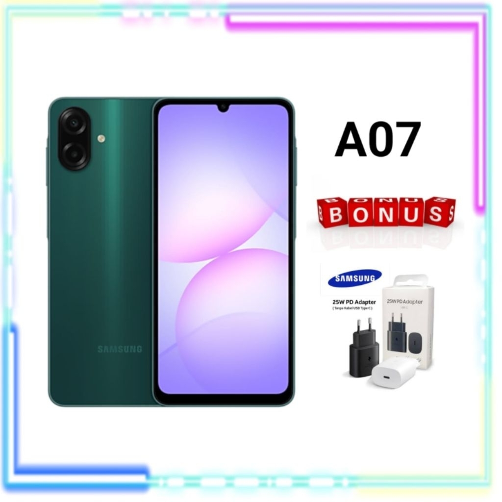 Jual SAMSUNG GALAXY A07 4/64, 4/128, 6/128 & 8/256 NEW GARANSI RESMI | Shopee Indonesia